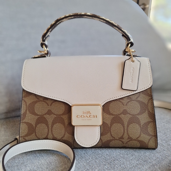 Coach | Bags | Nwt Coach Pepper Satchel In Signature Canvas C325 398 ...